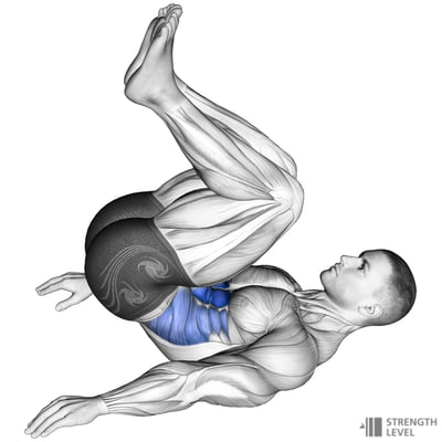 Crunches invertidos - Padrões para Homens e Mulheres (kg) - Strength Level