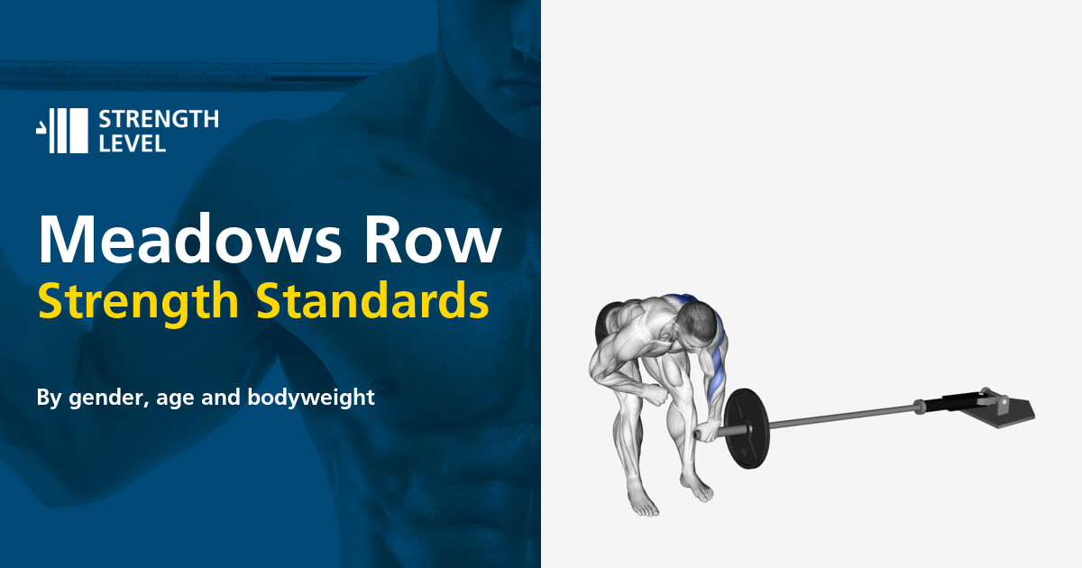 Meadows Row Standards for Men and Women (kg) - Strength Level